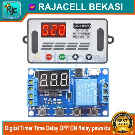 Jual Digital Timer Time Delay OFF ON Relay Pewaktu Alat Mesin Waktu Kota Bekasi Rajacell