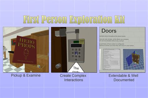 First Person Exploration Kit Systems Unity Asset Store