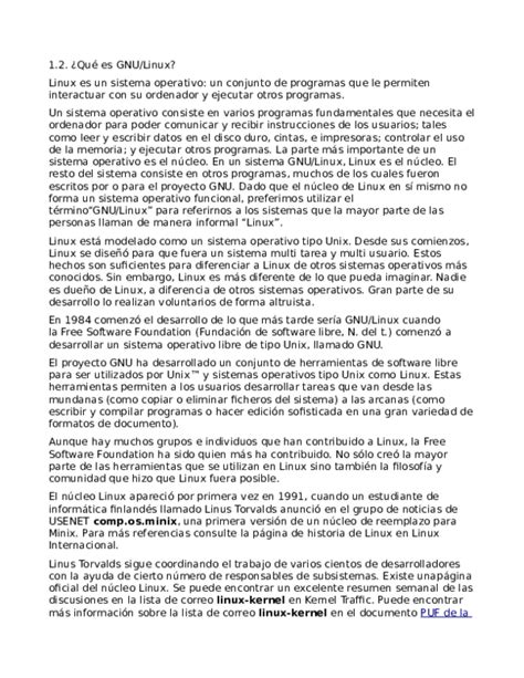 informacion de linux y unix
