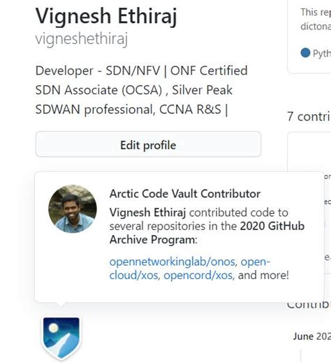 vignesh ethiraj on linkedin just now got to know that my contributions
