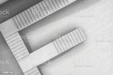흰색 배경 3d 렌더링이 있는 일광의 계단입니다 0명에 대한 스톡 사진 및 기타 이미지 0명 3차원 형태 가정의 방