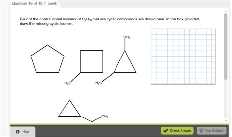 Solved Four of the constitutional isomers of C5H10 that are | Chegg.com