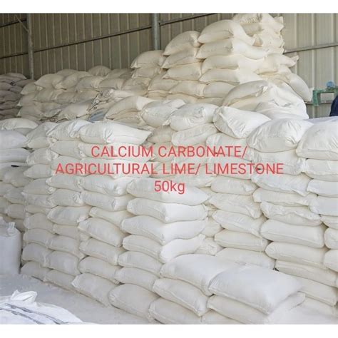 1sack 50kg Apog Calcium Carbonate Limestone Agrilime Grits And Powder Lowest Price Shopee