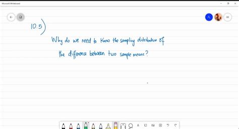 Solvedwhy Do You Need To Know The Sampling Distribution Of The