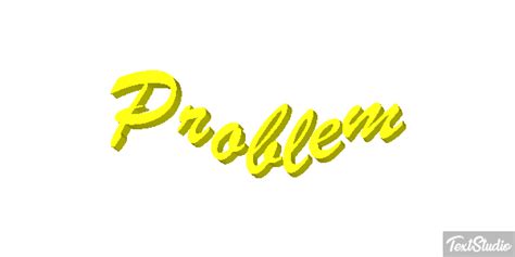 Problem Word Animated GIF Logo Designs