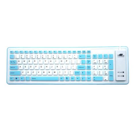 Gjx Foldable Keyboard Soft And Lightweight Usb Keyboard Premium Silicone Material Silent And