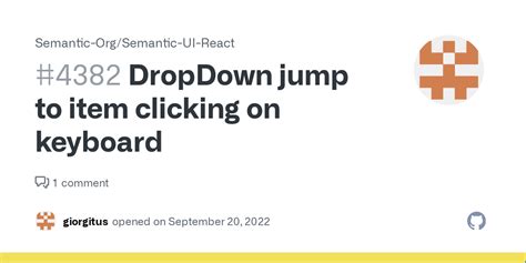 Dropdown Jump To Item Clicking On Keyboard · Issue 4382 · Semantic Org