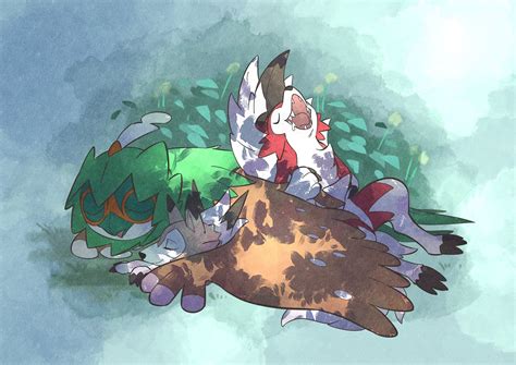 Lycanroc And Decidueye Pokemon Drawn By Pkpokopoko Danbooru