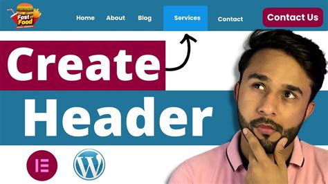 how to create elementor header in wordpress custom header elementor