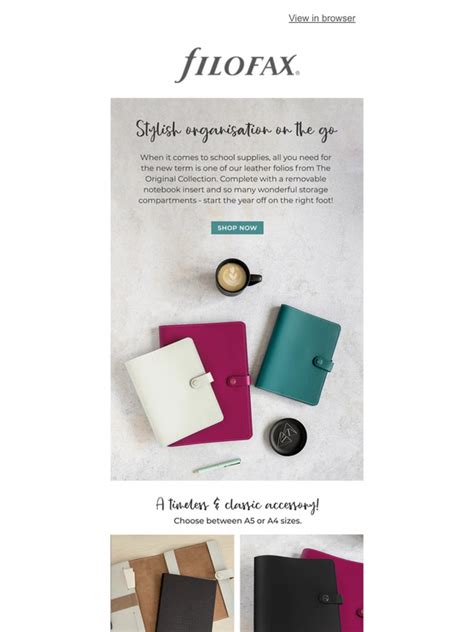 Filofax The Original Folio Perfect For Storing Your Planning Tools In Milled