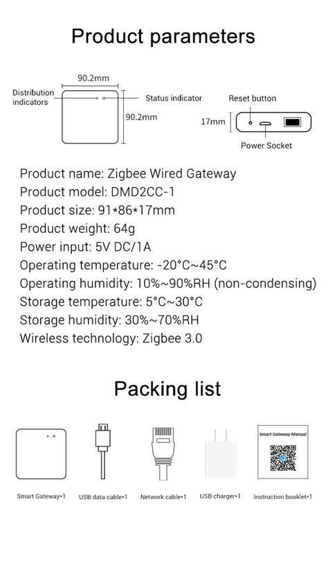 Tuya Zigbee Gateway Smart Iot Zigbee Wired Hub Controller Smart Life Tuya Smart Alexa Google
