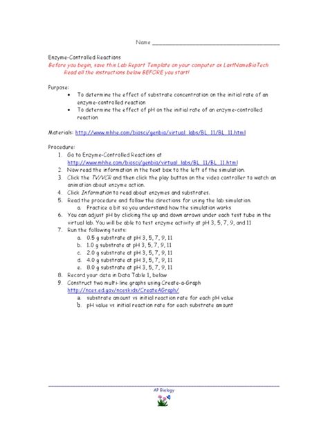 Enzyme Controlled Reactions Substrate Chemistry Enzyme