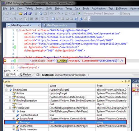 How To Debug XAML Data Bindings In Silverlight Beta Daily NET Tips
