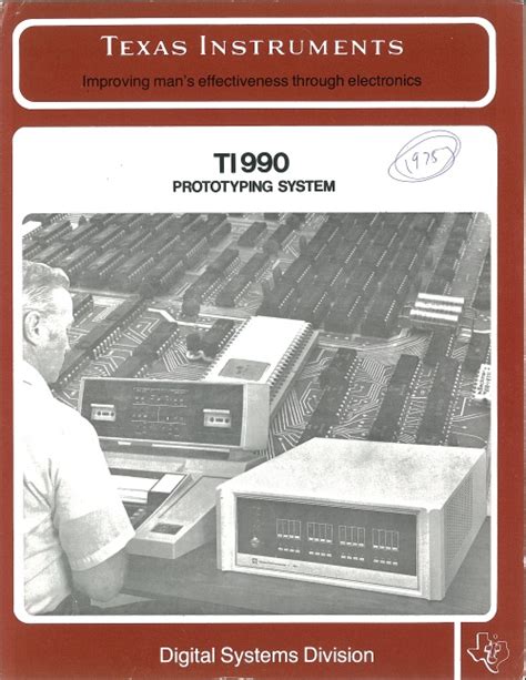 texas instruments ti 990 prototyping system classic computer brochures