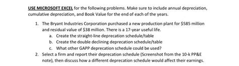 solved use microsoft excel for the following problems make
