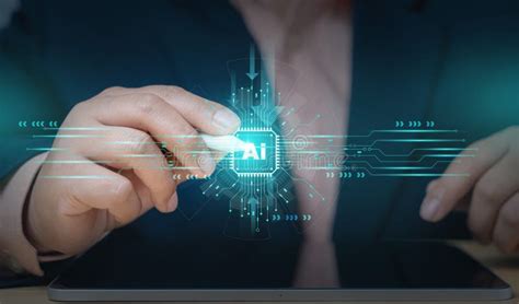 Human Using Technology Smart Robot Ai Artificial Intelligence By Enter