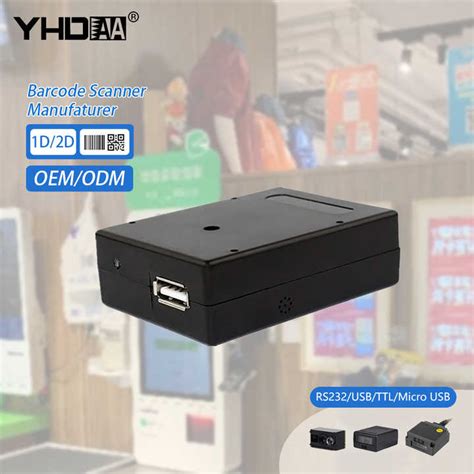 Fixed 2d Cmos Infrared Barcode Scanner Module Usb Com Interface Readable Pdf417 Qr Code For