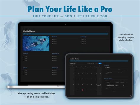 Ultimate Life Planner Notion Template All In One Dashboard Digital Weekly Planner Productive