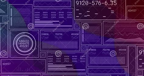 Composition Of Binary Coding Medical Data Processing Stock Illustration