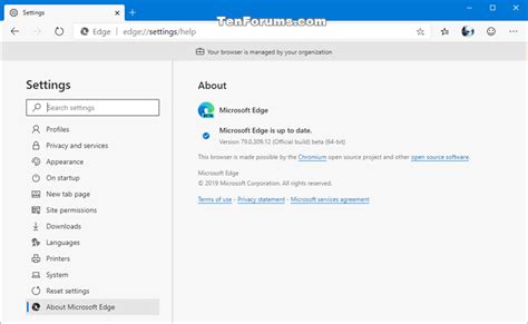 How To Check For Updates In Microsoft Edge Chromium Tutorials