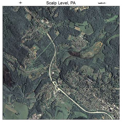 Aerial Photography Map Of Scalp Level PA Pennsylvania