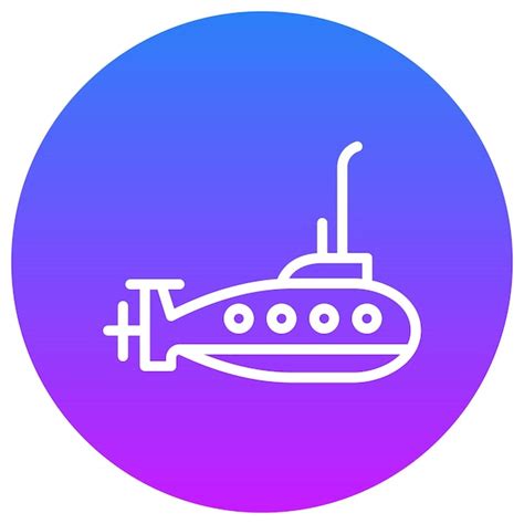Premium Vector Army Submarine Vector Illustration