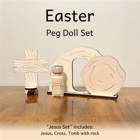 Easter Peg Doll Set Pegsies