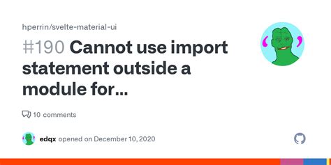Cannot Use Import Statement Outside A Module For Smuidialog · Issue