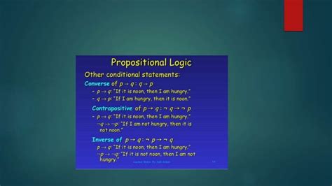 1 Propositional Logic And Logical Connectivespptx