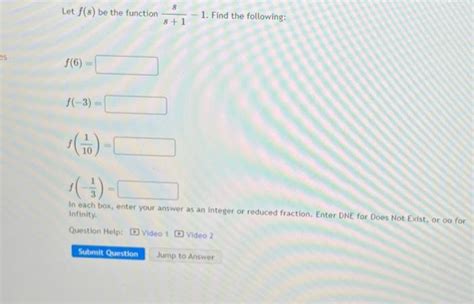 Solved Es Let F S Be The Function F F Chegg Com