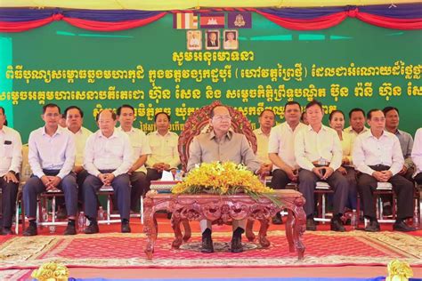 ឯកឧត្តម បណ្ឌិត ម៉ៅ ធនិន អញ្ជើញជាអធិបតីក្នុងពិធីសម្ពោធមហាកុដិមួយខ្នង នៅក្នុងវត្តវង្សកដ្ឋបុរី