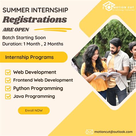Motioncut On Linkedin Summerinternship Internshipopportunity Careerdevelopment Futureleaders