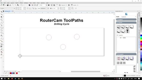 Coreldraw Routercam Plugins Drilling Cycle Feature Part 9 Step By