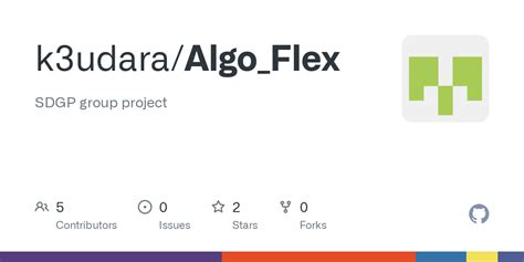 GitHub K Udara Algo Flex SDGP Group Project
