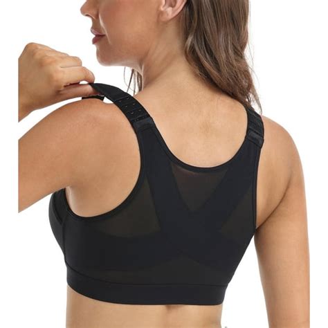 Delimira Womens Full Coverage Wireless X Shape Back Support Posture