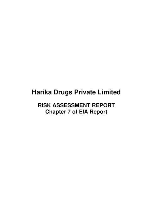 pdf risk assessment report chapter 7 of eia