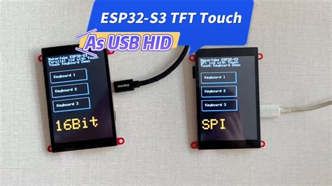 I Am Using Esp32 S3 Tft Touch As Ubs Hid Device The Esp32 S3 Native Usb Is Used Which Can Be