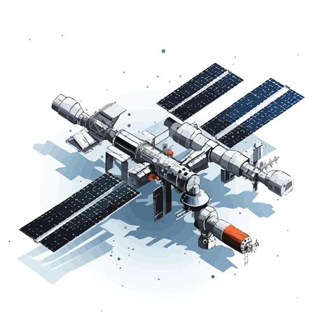 Premium Vector International Space Station Iss Vector