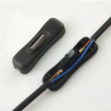 4pcs Wire To Wire Switch 2a250v Torpedo Switch There Are Two Colors Black White In Line