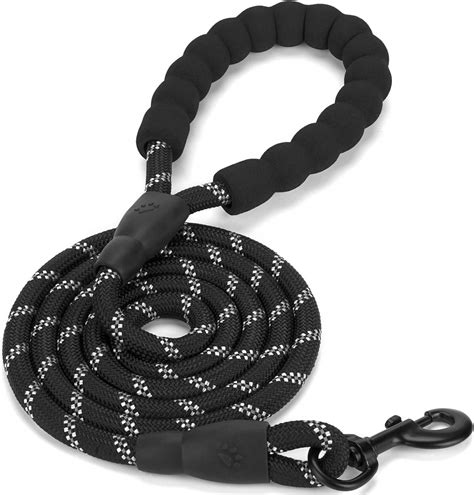 Lesa Pentru Caine Dragontime Nailon Reflectorizant Negru 16 M Chilipirul Zilei