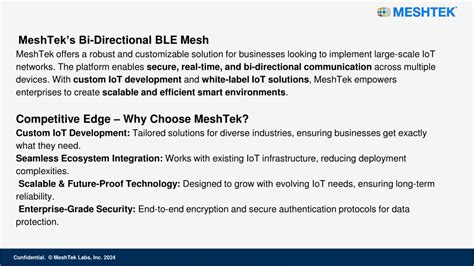 ppt the power of bi directional ble mesh how meshtek is redefining smart connectivity