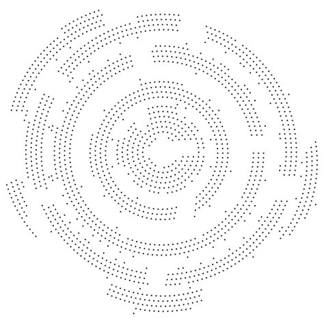 Premium Vector Dot Circle Background Vector Illustration