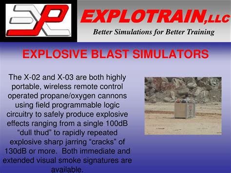 Ppt Explosive Blast Simulators Powerpoint Presentation Free Download