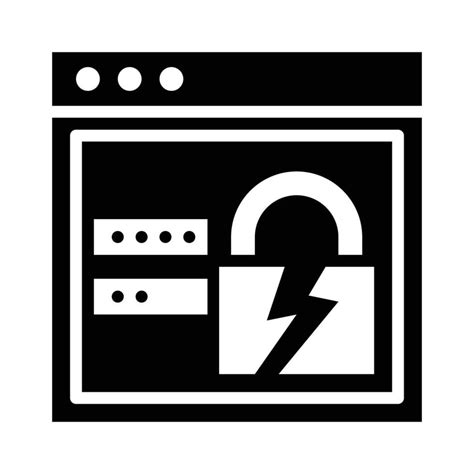 Password Cracking Vector Solid Icon Eps 10 File 23519590 Vector Art At