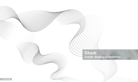 디자인을 위한 추상 백금 그라데이션 웨이브 요소 디지털 주파수 트랙 이퀄라이저 양식화된 라인 아트 배경입니다 벡터 그림입니다 혼합 도구를 사용하여 만든 선으로 물결 모양