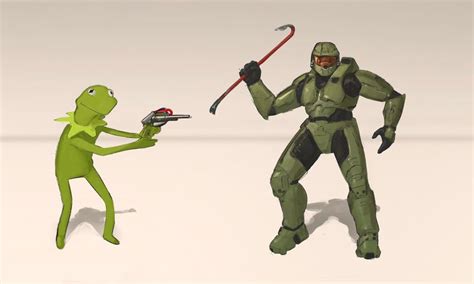 Master Chief And Kermit The Frog Halo And More Drawn By Tungsten Hale Danbooru