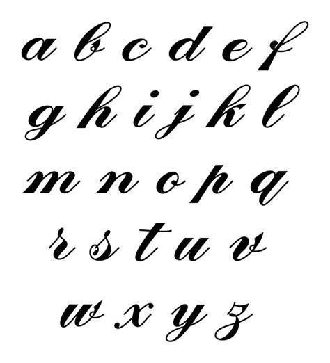 Upper Case Cursive Alphabet