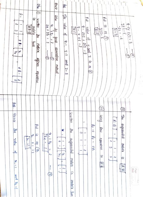 Solution Mathematics Linear Algebra And Matrix And Interpolation