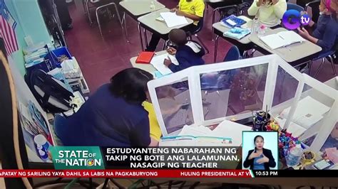 Estudyanteng nabarahan ng takip ng bote ang lalamunan, nasagip ng teacher | SONA - video Dailymotion