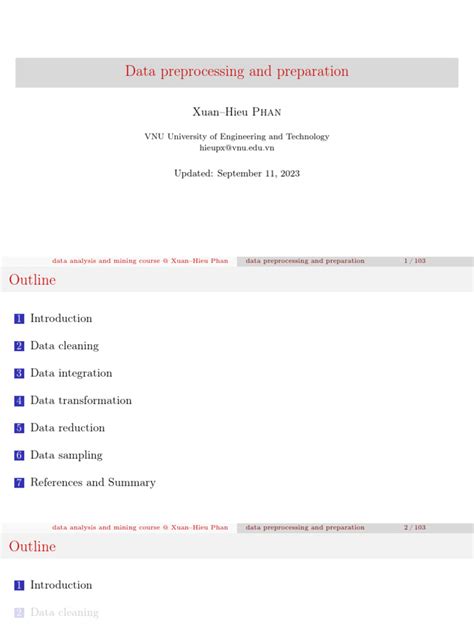 4 Data Preprocessing And Preparation Pdf Data Analysis Applied Mathematics